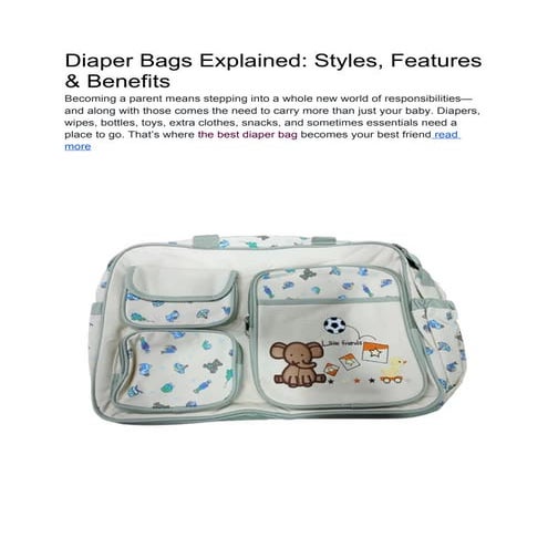 Diaper Bags Explained_ Styles, Features & Benefits.docx