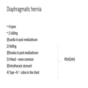 Diaphragmatic hernia.pptx prepared during reading | PPTX
