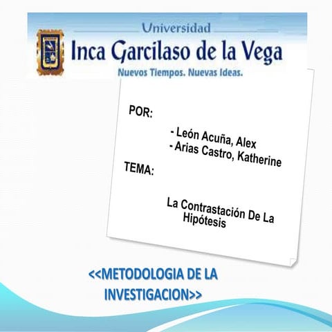 contrastacion de la hipotesis | PPTX