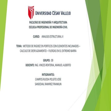 Análisis matricial de pórticos de analisis estructural | PDF