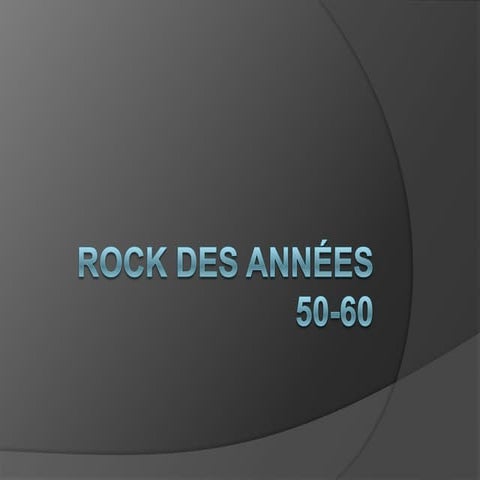 Diapo blog rock des années 50 | PPTX