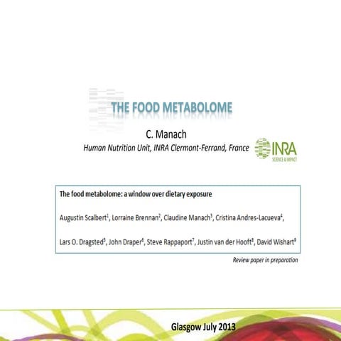 The Food metabolome | PDF