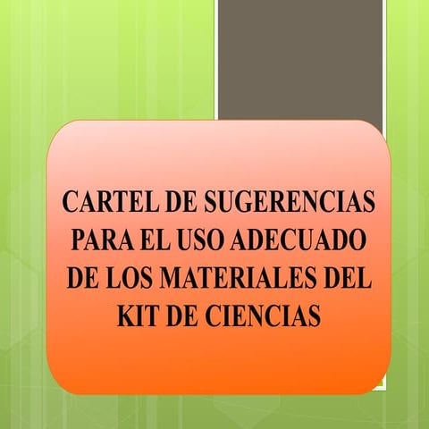 Recursos kit material didáctico de ciencias | PPSX