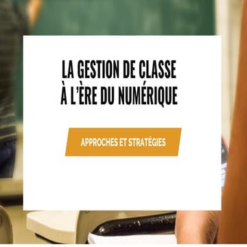 La gestion de classe à l'ère du numérique | PDF
