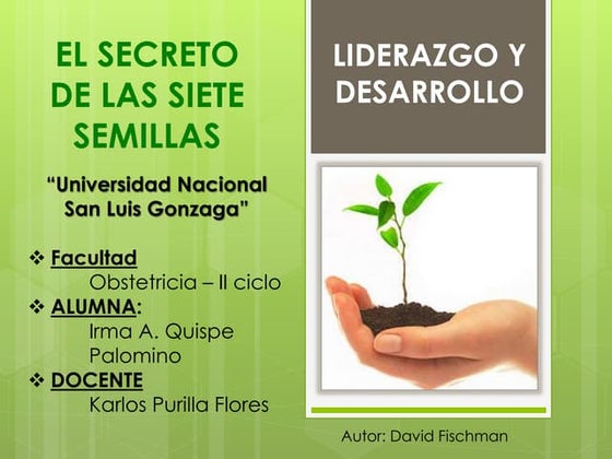 Resumen por capitulos de las 7 semillas | PDF