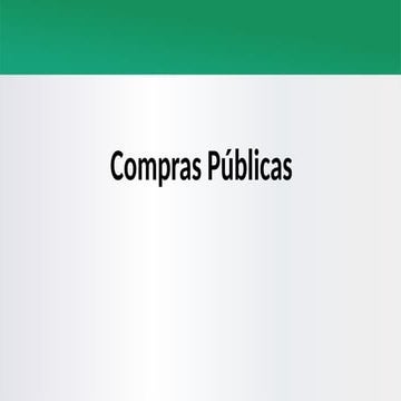 Compras Públicas - Contrataciones con el estado | PPTX