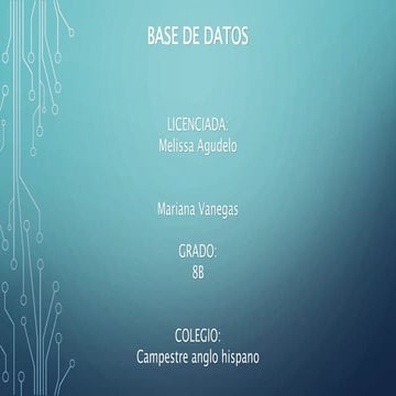 Diapositiva base de datos | PPTX