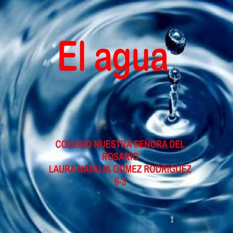 Diapositiva el agua | PPTX