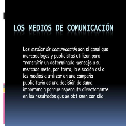 Medios de comunicacion | PPT