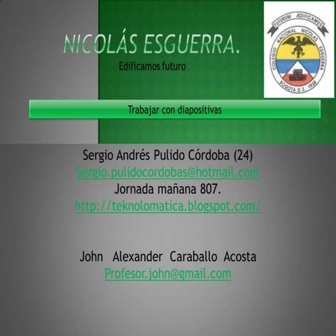 Diapositivas | PPTX | Computing | Technology & Computing