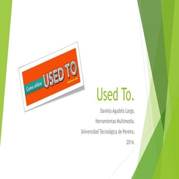 The use of "Used To" | PPT