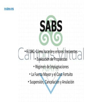 El DBC cómo hacerlo y errores frecuentes | PPTX
