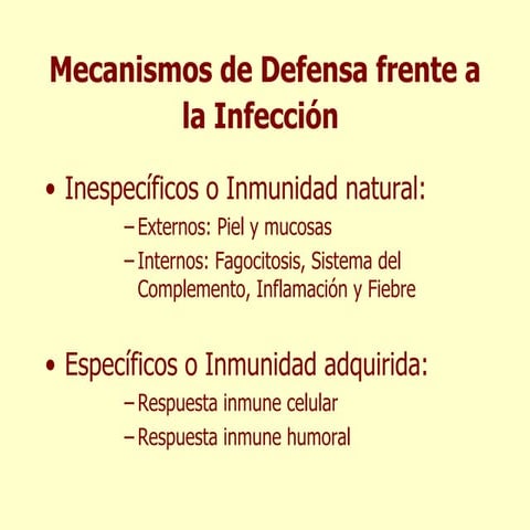 Inmunidad innata: la primera linea de defensa del organismo ...