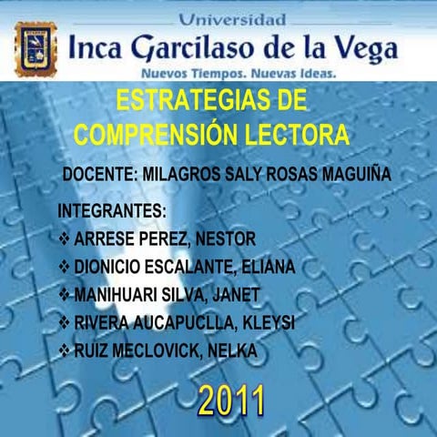COMPRENSION LECTORA | PPTX