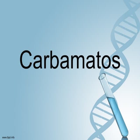 Diapositivas de carbamatos | PPT