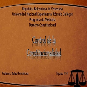 Control de la constitucionalidad | PPTX