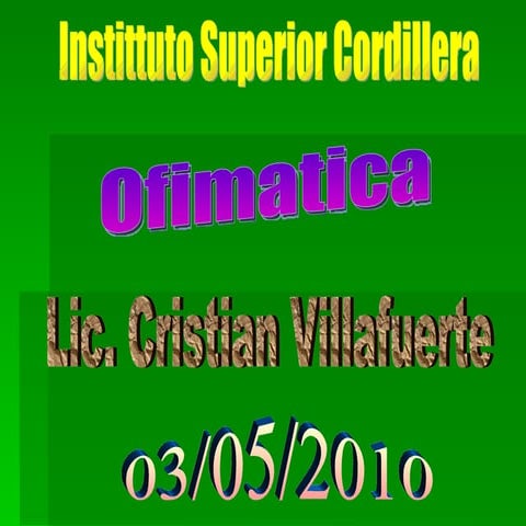 Diapositivas de ofimatica | PPT | Computing | Technology & Computing