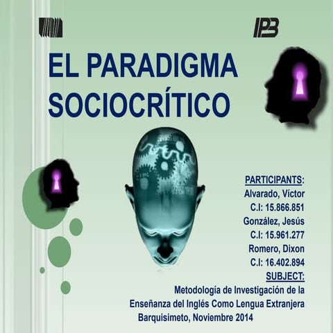PARADIGMA SOCIO-CRÍTICO | PPTX