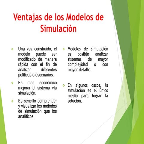 Ventajas y desventajas de los modelos de simulación. @Risk. Por Dreisy Paredes | PPTX