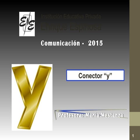 Diapositivas semana 7 comunicación -conector y-2015 | ODP