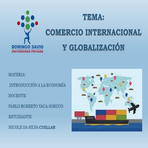 COMERCIO_INTERNACIONAL PRESENTACION EN POWERPOINT | PPTX