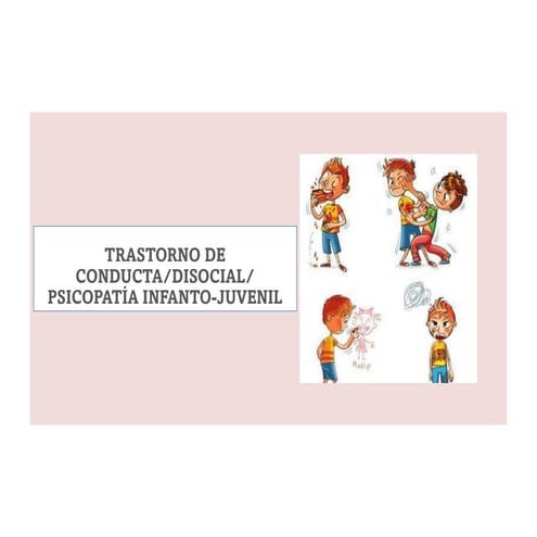Trastorno de la conducta y sus características | PDF