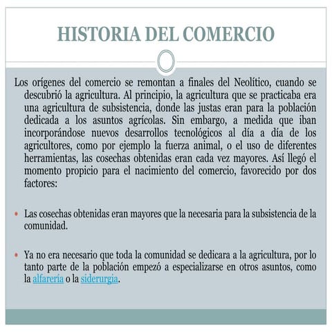 Origen del comercio | PPTX