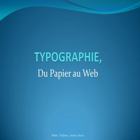 Diapo typographie fini | PDF