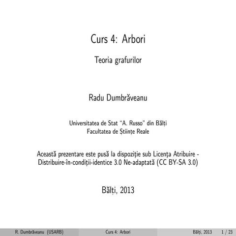 Curs 4: Arbori | PDF