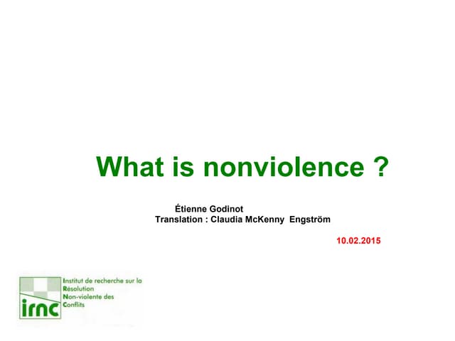 Non violence | PPTX