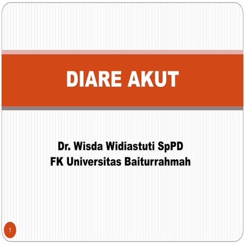 Diare akut | PPTX