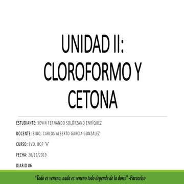 Ensayo cloroformo | DOCX