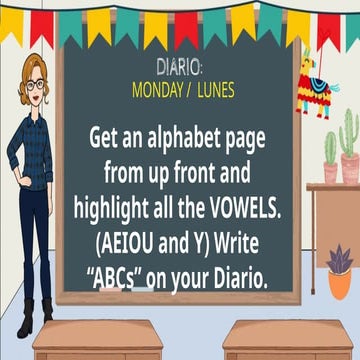 DIARIO (BELLRINGERS) Spanish Class Week 1 | PPTX