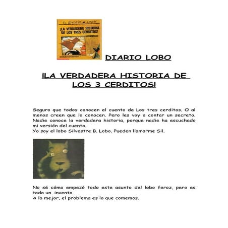 La Verdadera Historia De Los Tres Cerditos El Personaje De Los