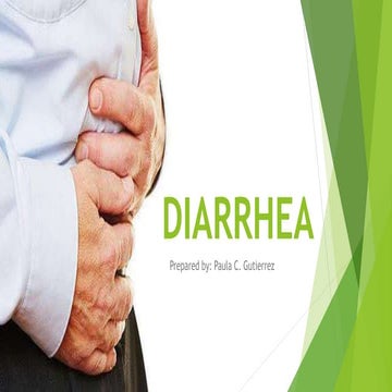 Diarrhea and Foods | PPTX