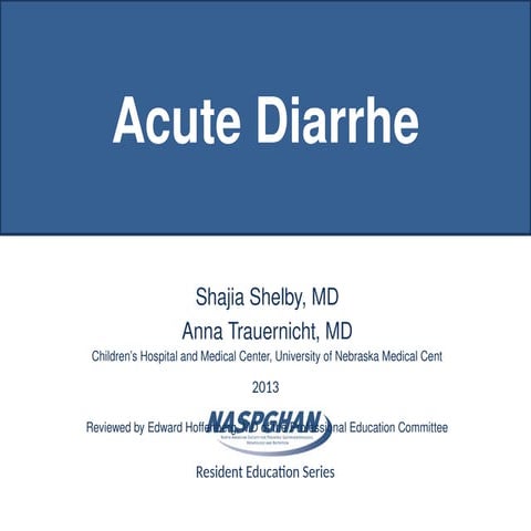 Diarrhea Slide Teaching Slide Set Acute Diarrhea.ppt