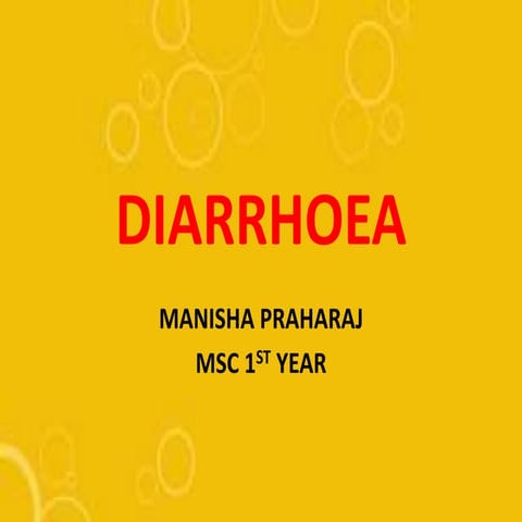 Diarrhoea | PPTX