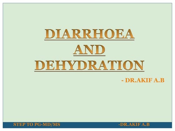 Diarrhoea and dehydration in children | PPT