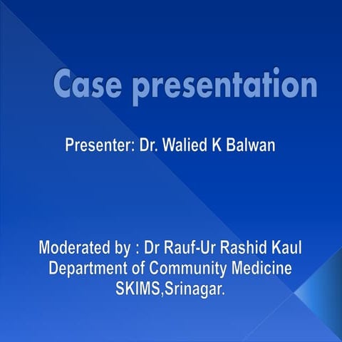 Obstetric case study | PPTX