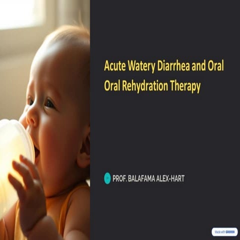 DIARRHOEAL DISEASES-ACUTE WATERY DIARRHOEA AND ORAL REHYDRATION THERAPY students lecture.ppt