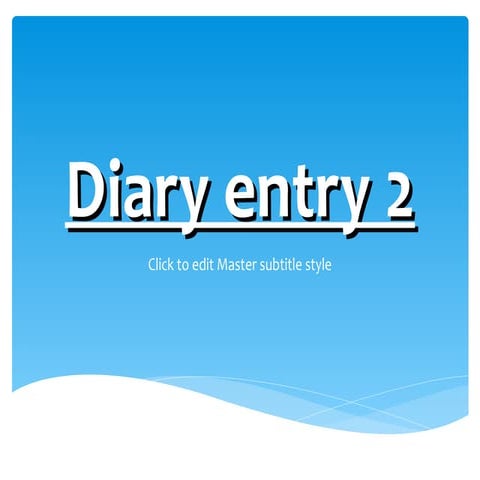 Diary entry 2 | ODP