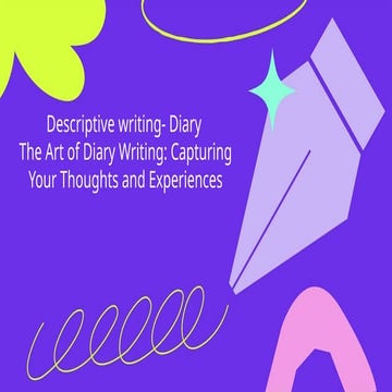 DIARY ENTRY FOR GRADE 9.pptx sample andd | PPTX