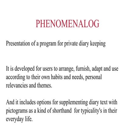 Electronic Diary illustration | PPT