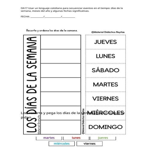 dias, meses, estaciones del año matematica | DOC