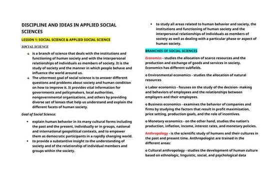 Aims & objectives of Teaching Social Science | PPT