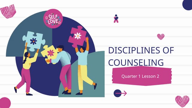Disciplines Of Counseling Diass Lesson 2 Q1 Ppt