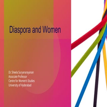 Women in the diaspora | PPTX