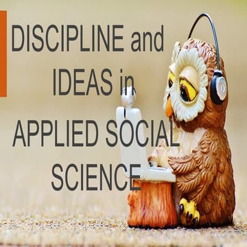 Defining social sciences and applied social sciences | PDF
