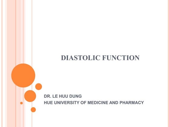 Left ventricular diastolic dysfunction in echocardiography | PPTX ...