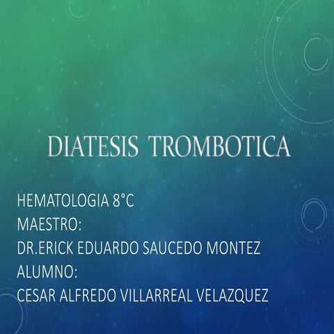 Diatesis Trombotica.pptx